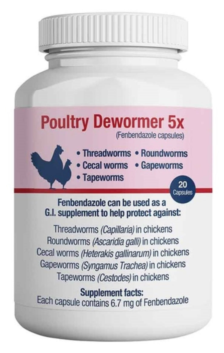 Poultry Dewormer 5x 20 ct – Northwoods Urban Farm