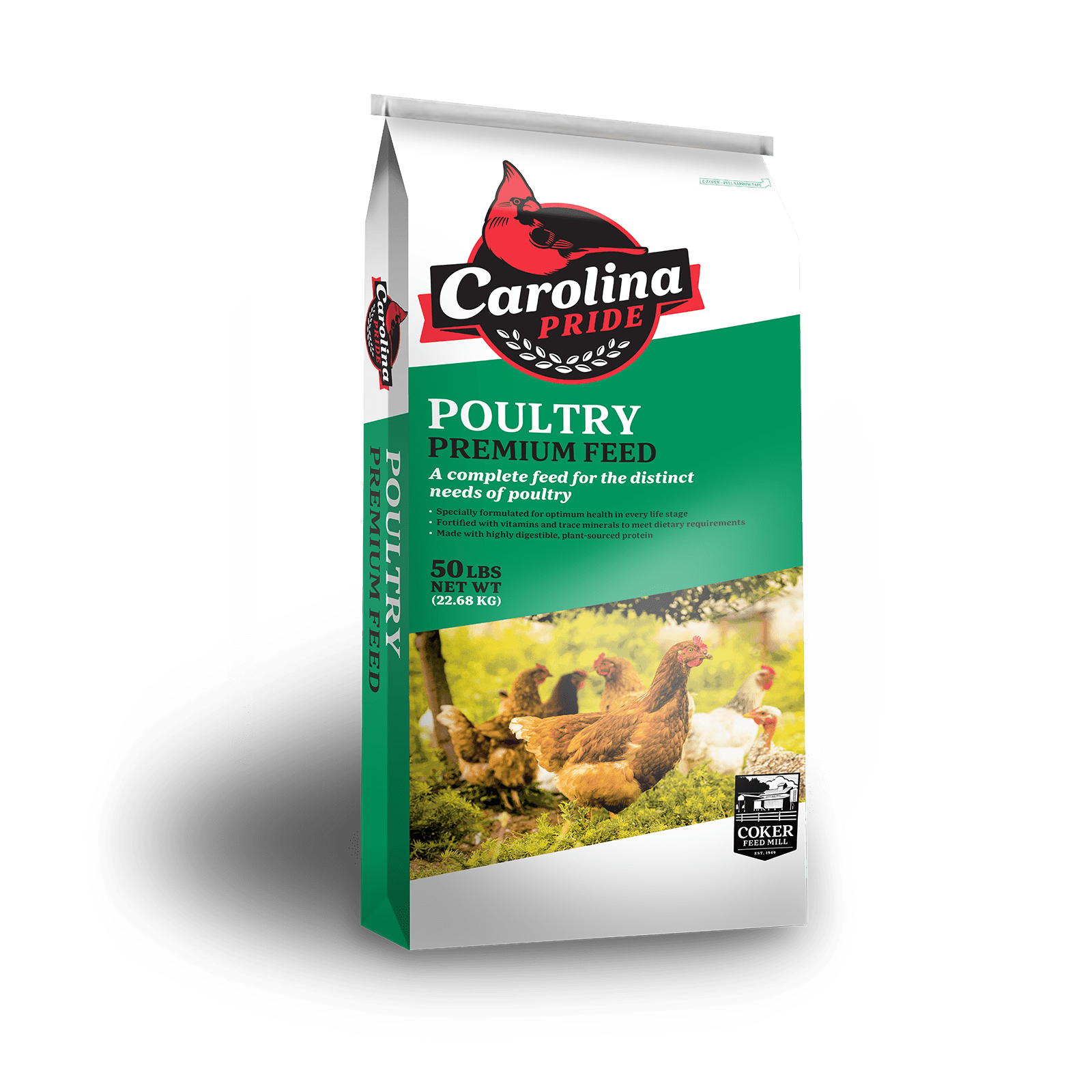 Carolina Pride All Flock 22% 50# – Northwoods Urban Farm